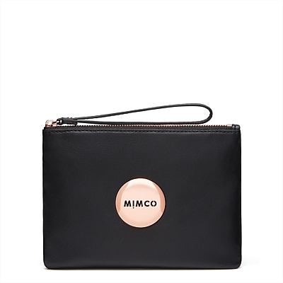 Matte Black Rg Lovely Medium Pouch - Pouches | Mimco