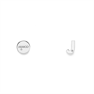 Silver Modify Stud J - Stud Earrings | Mimco