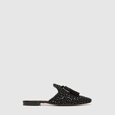 Black FRAE SLIPPER SLIDES - Shoes | Mimco