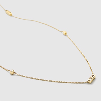 Gold STATIC LONG NECKLACE - Necklaces | Mimco
