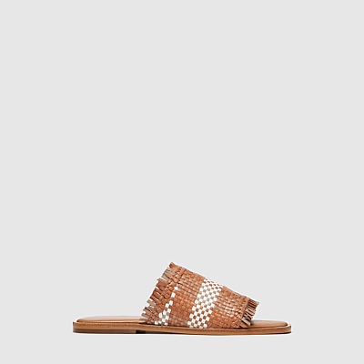 Camel INTERTWINED SLIDES - Shoes | Mimco