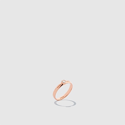 Rose Gold rotate sterling silver ring band - Rings | Mimco