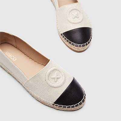 Natural Black Mim Espadrilles - Shoes | Mimco