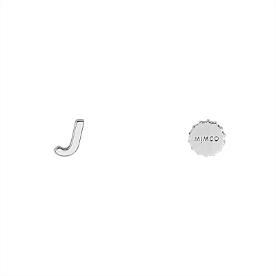 Silver Spellbound J Stud - Stud Earrings | Mimco