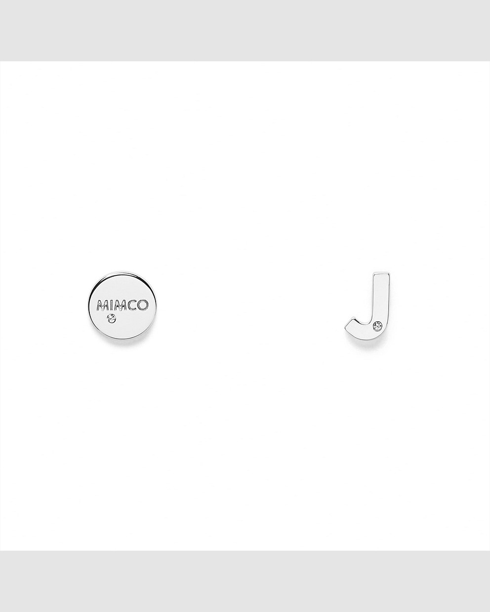 Silver Modify Stud J - Stud Earrings | Mimco