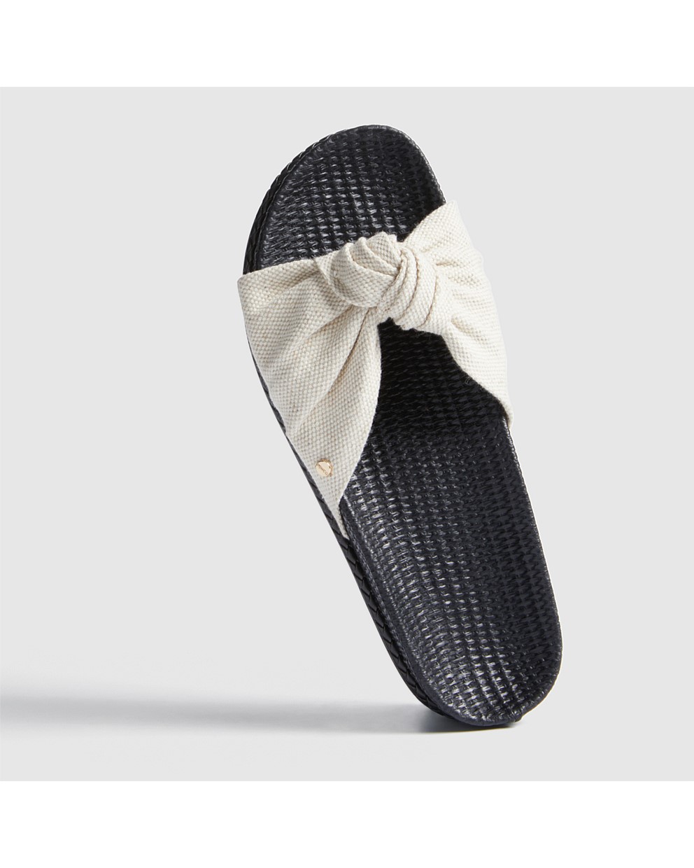 Natural Black Curl Chunky Slides - Shoes | Mimco