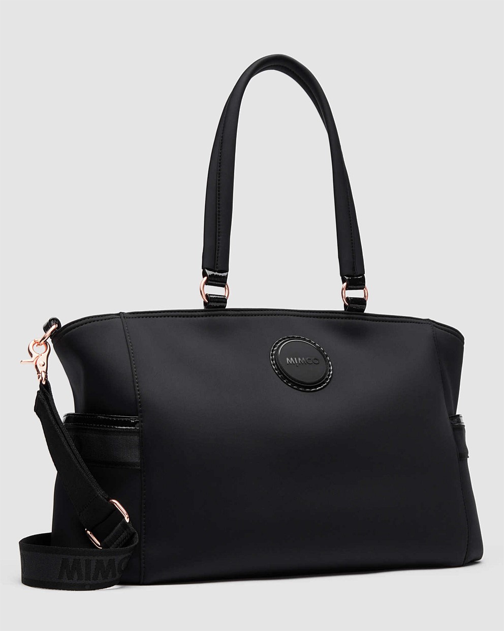 Black Rose Gold Serenity Baby Bag - Bags | Mimco