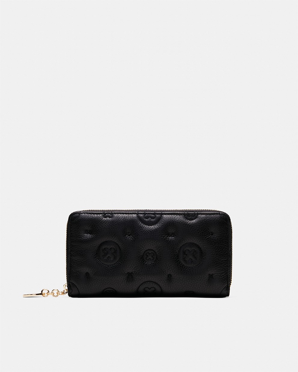 Black Flashback Leather Large Wallet - Wallets | Mimco