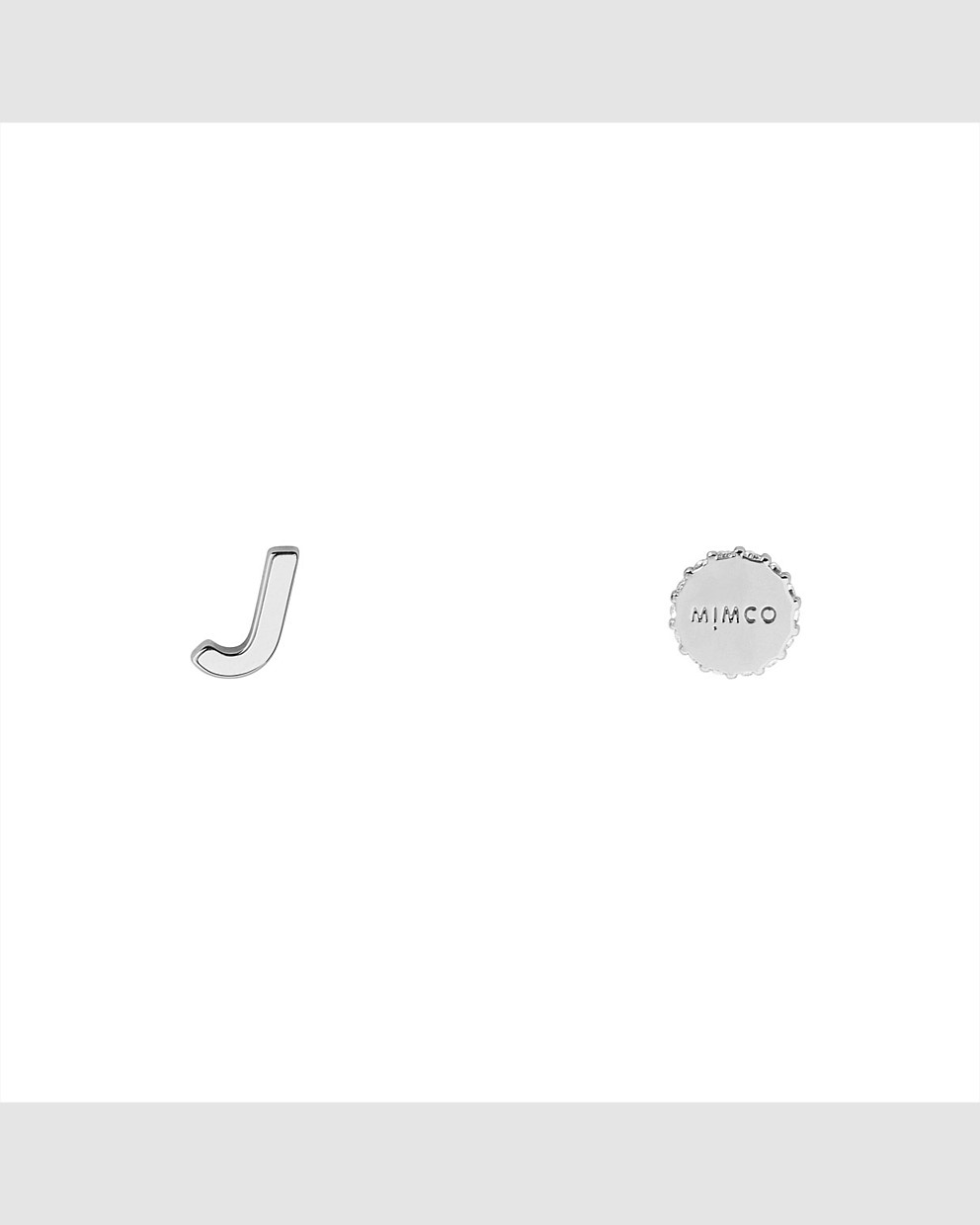 Silver Spellbound J Stud - Stud Earrings | Mimco