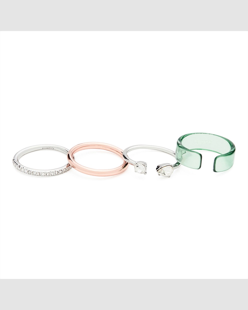 Seafoam Paradiso Ring Stack - Rings | Mimco