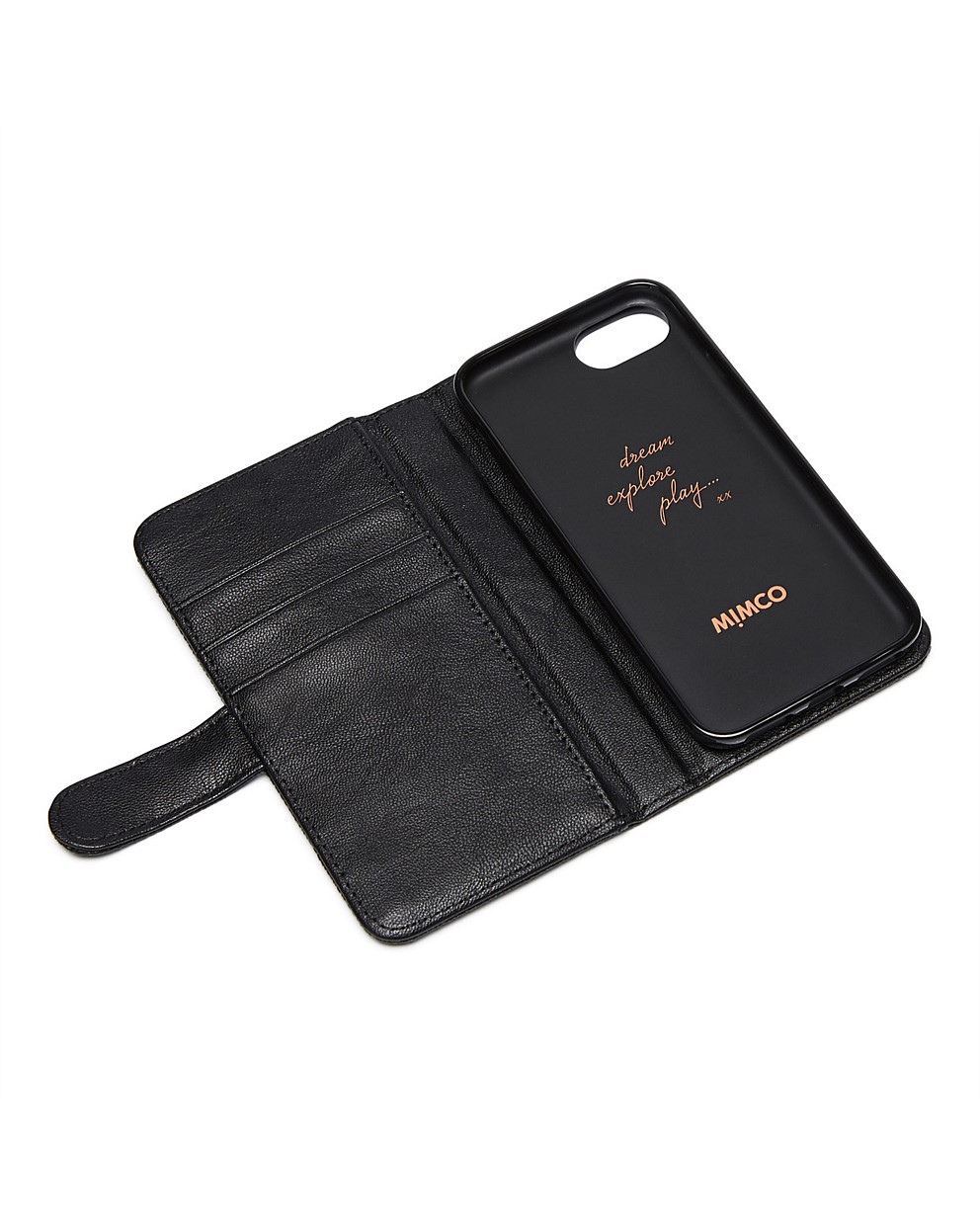 Black Rose Gold Sublime Flip Case for iPhone 6p/7p/8p - Phone & Tech ...