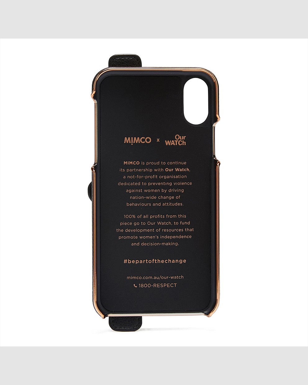 Black Rose Gold Inspire Hard case for iPhone X/Xs - Sale | Mimco