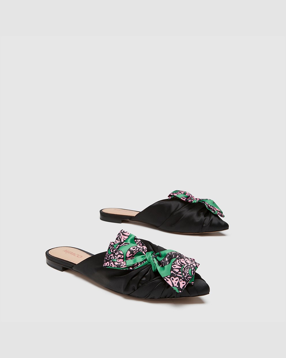 Black SERPENTINE SLIPPER SLIDES - Shoes | Mimco