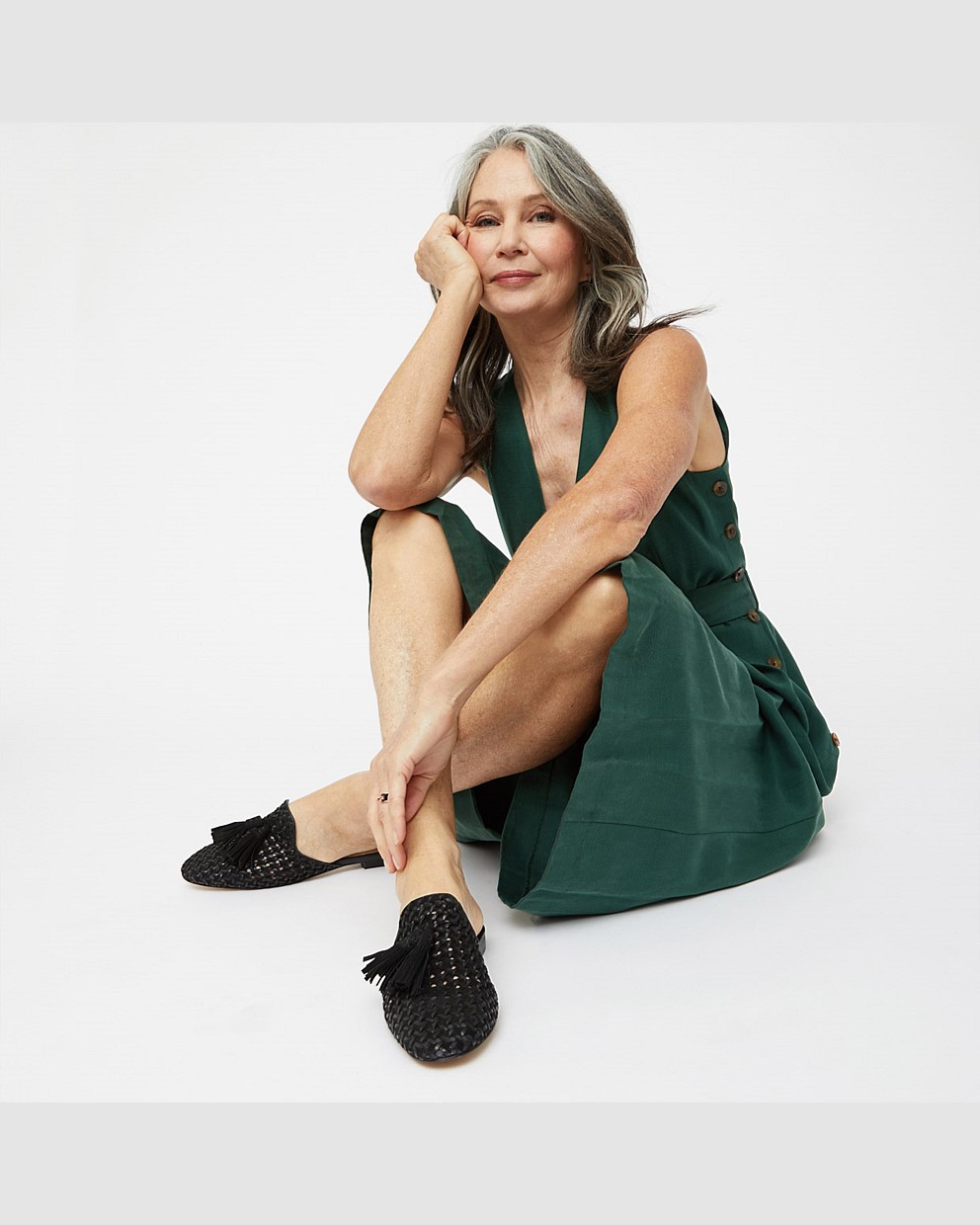 Black FRAE SLIPPER SLIDES - Shoes | Mimco