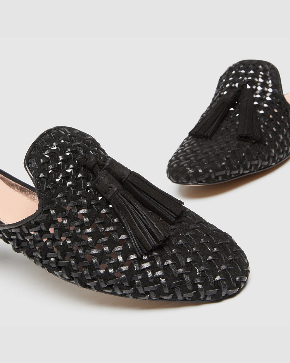 Black FRAE SLIPPER SLIDES - Shoes | Mimco