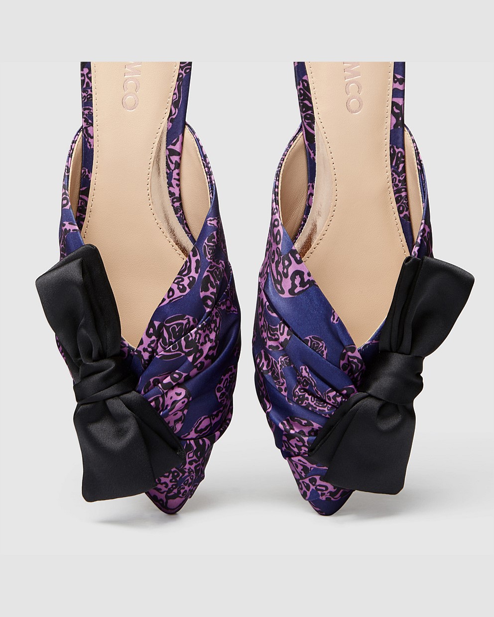 Eclipse Navy SERPENTINE SLIPPER SLIDES - Shoes | Mimco