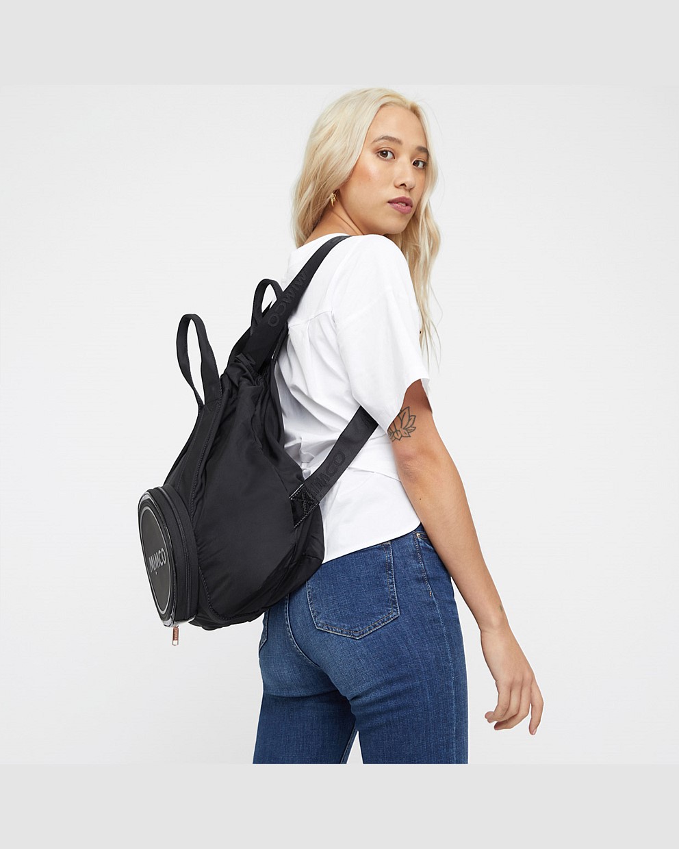 Black SERENITY PACKABLE BACKPACK - Bags | Mimco