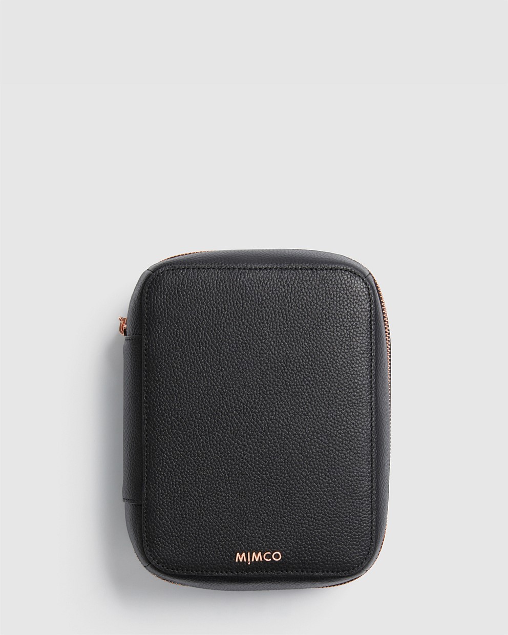Black Rose Gold Classico Tech Storage Case - Travel Accessories | Mimco