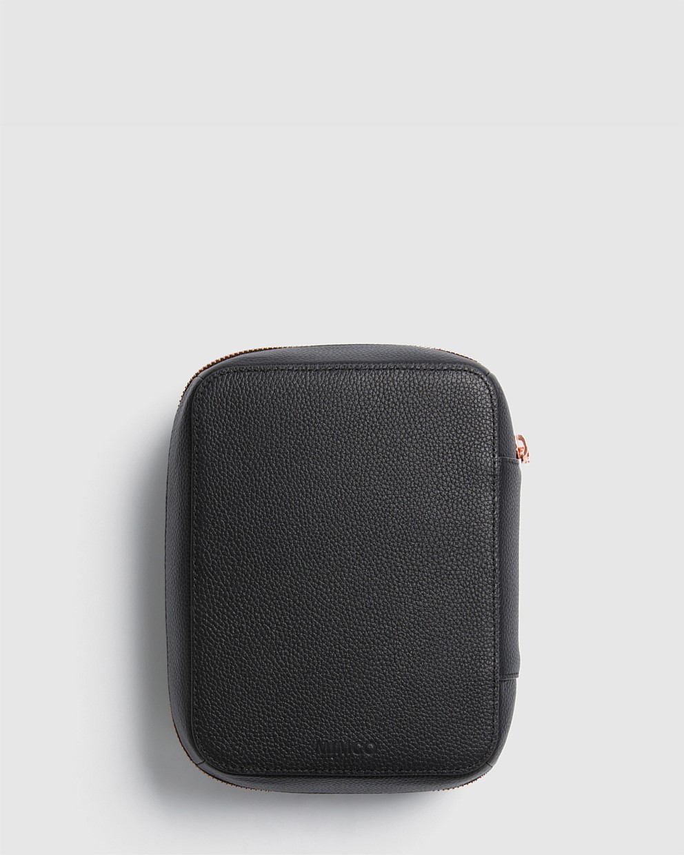 Black Rose Gold Classico Tech Storage Case - Travel Accessories | Mimco