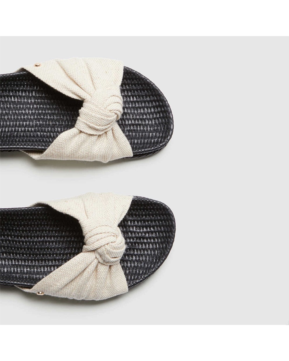 Natural Black Curl Chunky Slides - Shoes | Mimco