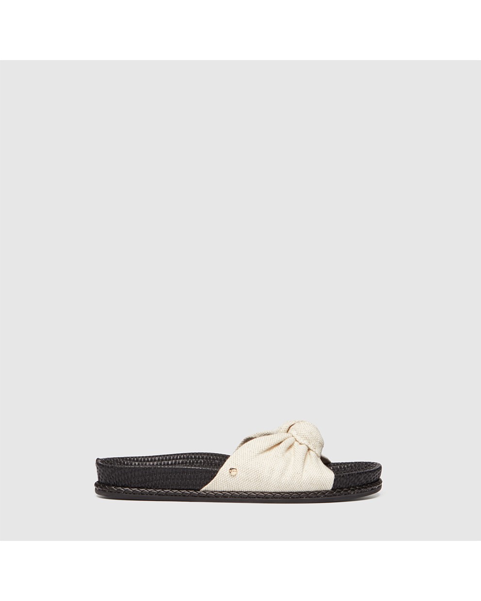Natural Black Curl Chunky Slides - Shoes | Mimco