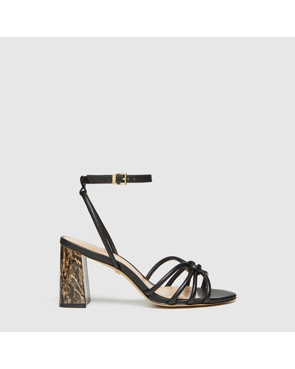 Black Dance Heeled Sandals - Shoes | Mimco
