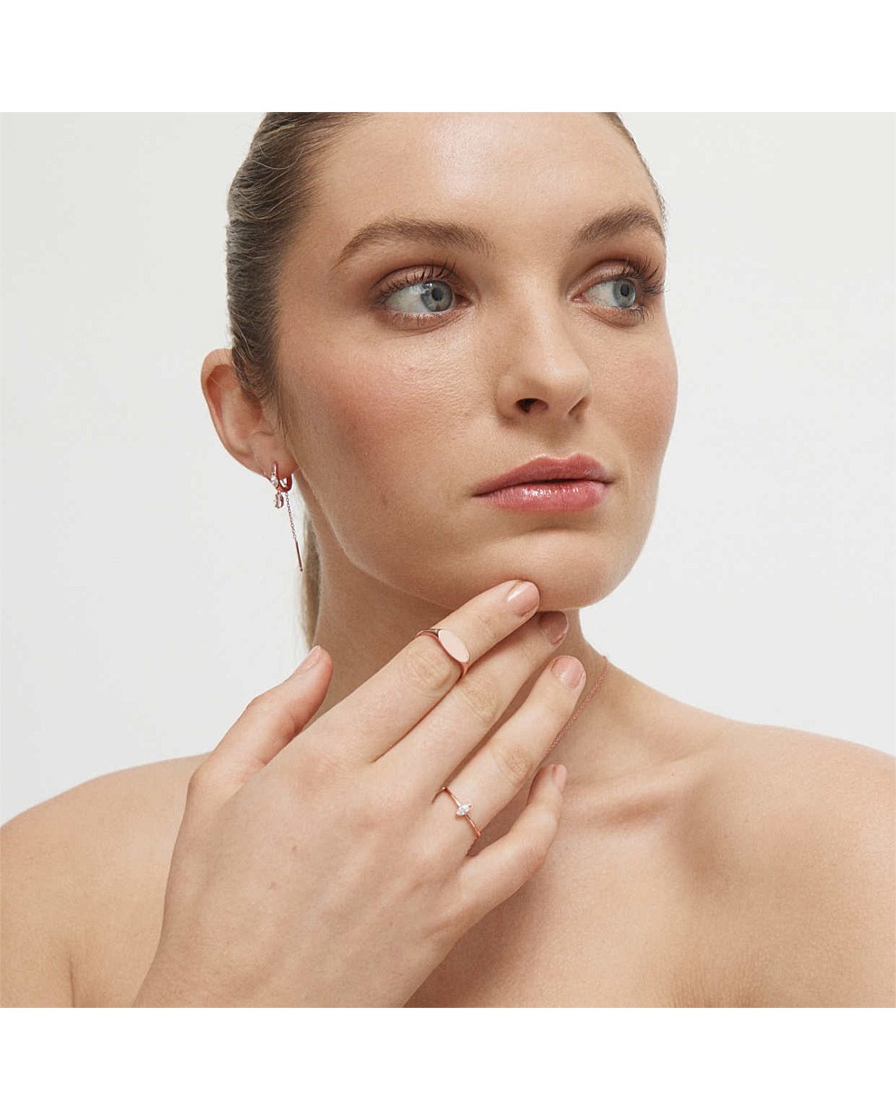 Rose Gold Flashing Sterling Silver Ring - Rings | Mimco