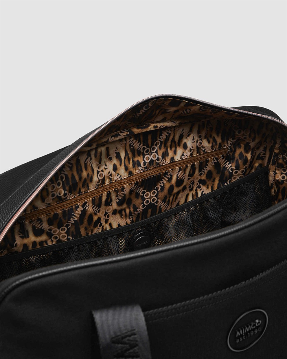 Black Rose Gold Est. 96 Weekender Bag - Bags | Mimco