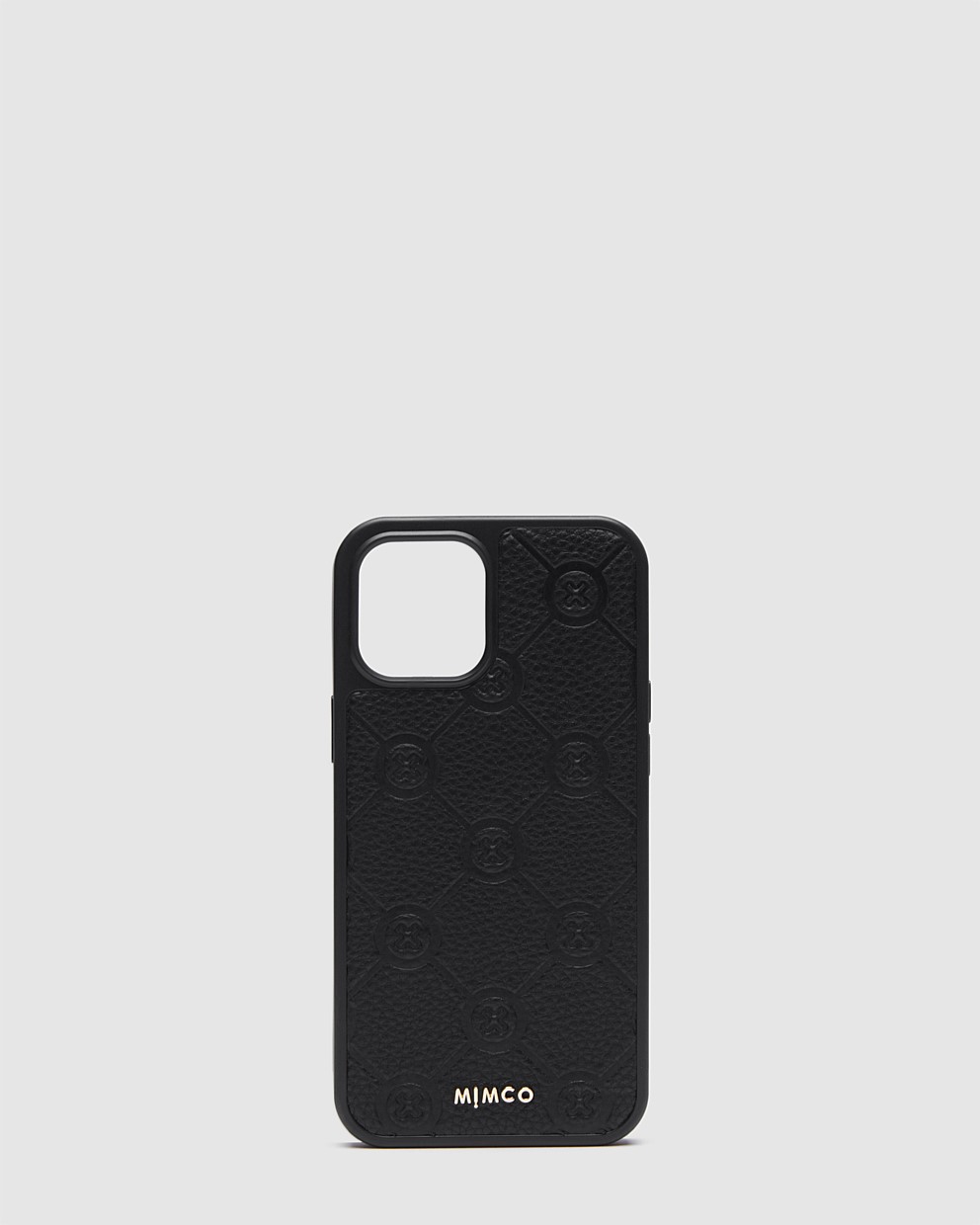 Black Light Gold Mim-Gram Phone Case For Iphone 12 Pro Max - Sale | Mimco