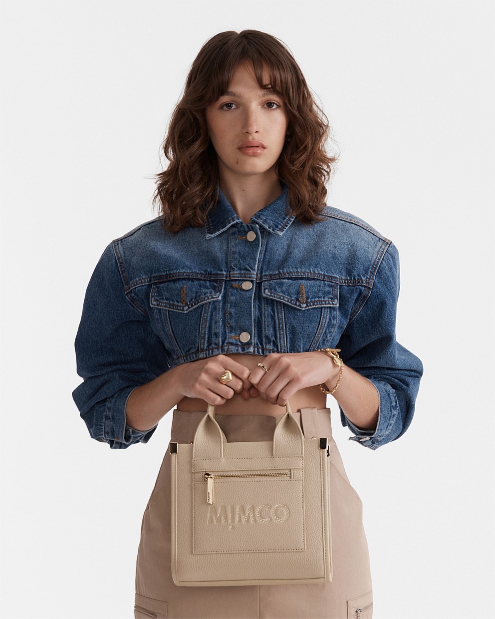 Waffle Patch Leather Mini Tote Bag - Mini Bags | Mimco