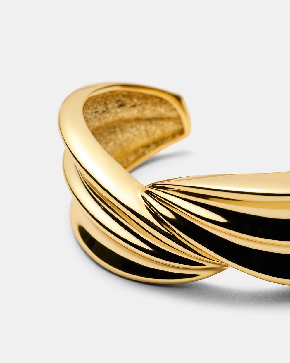 Gold Fold Cuff Bracelet - Bracelets & Bangles | Mimco